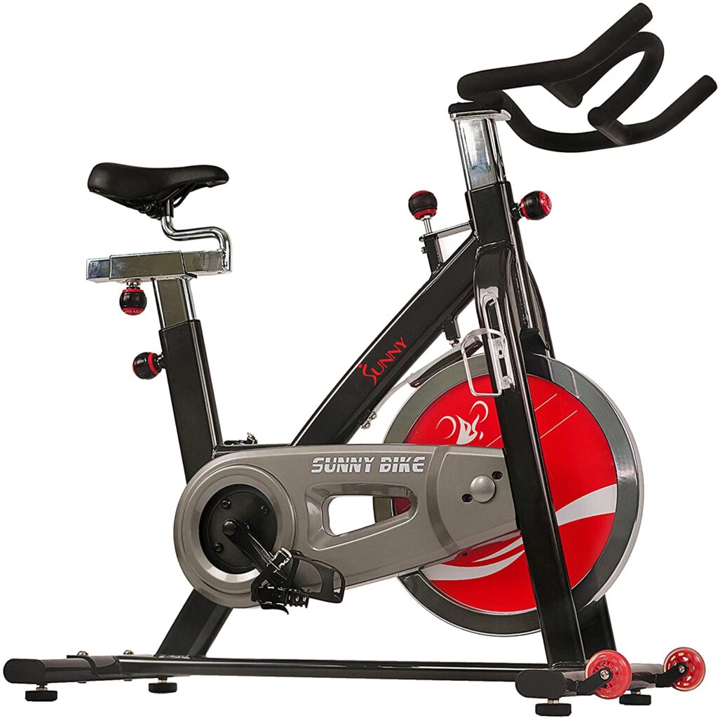 Review of Sunny Health & Fitness Indoor Cycle Trainer - 49 lb. Flywheel ...